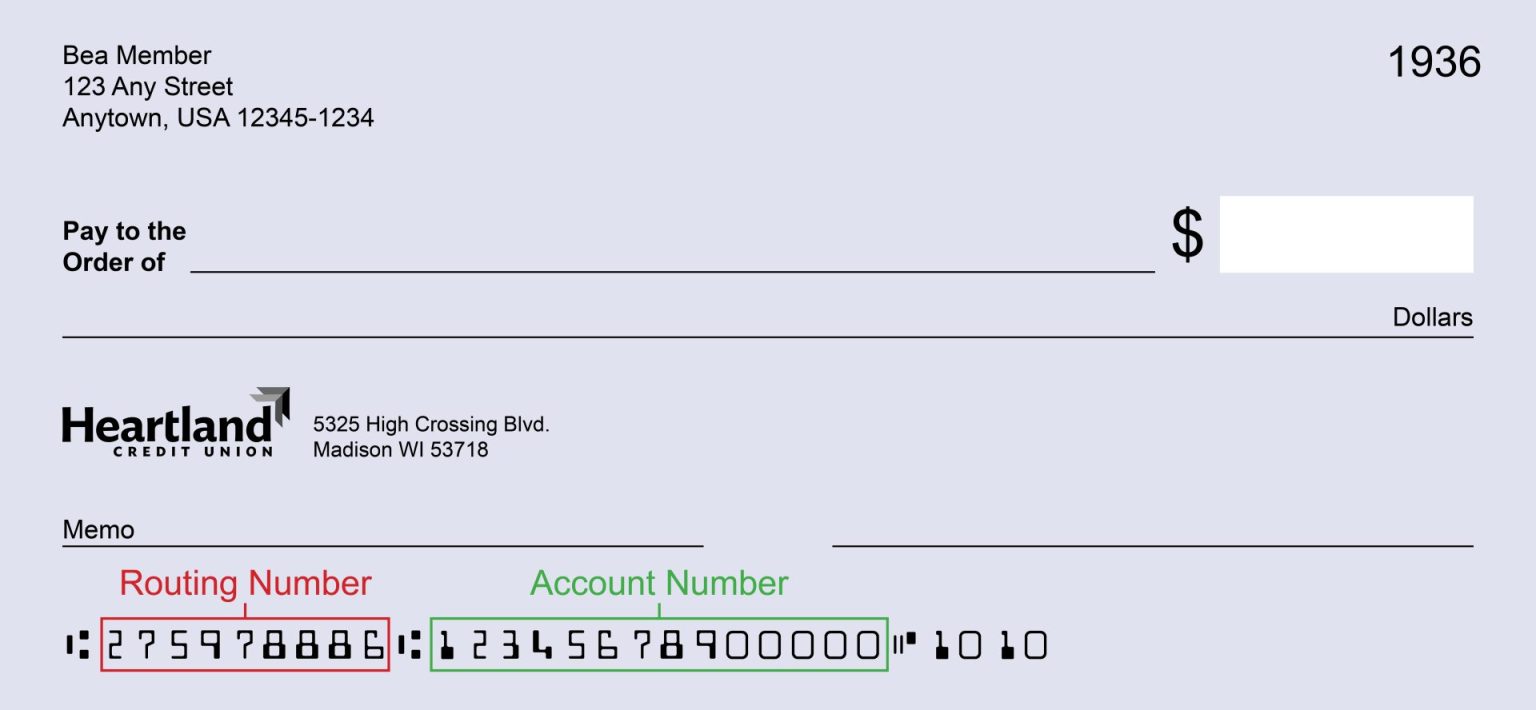 Find My Account Number - Heartland Credit Union | Madison, WI